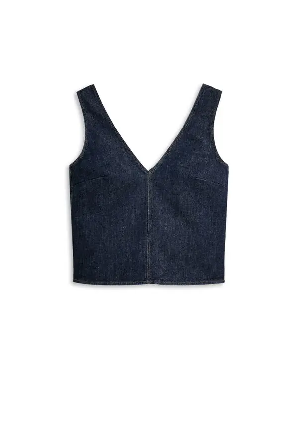 Scanlan Theodore Denim V-neck Tank