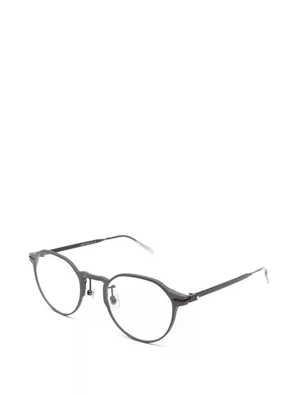 Montblanc Round-frame Glasses - Grey