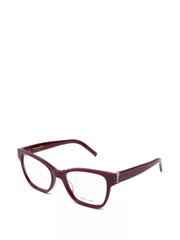 Saint Laurent Square-frame Glasses - Brown