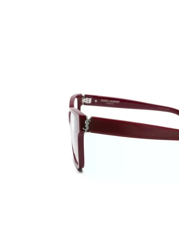 Saint Laurent Square-frame Glasses - Brown