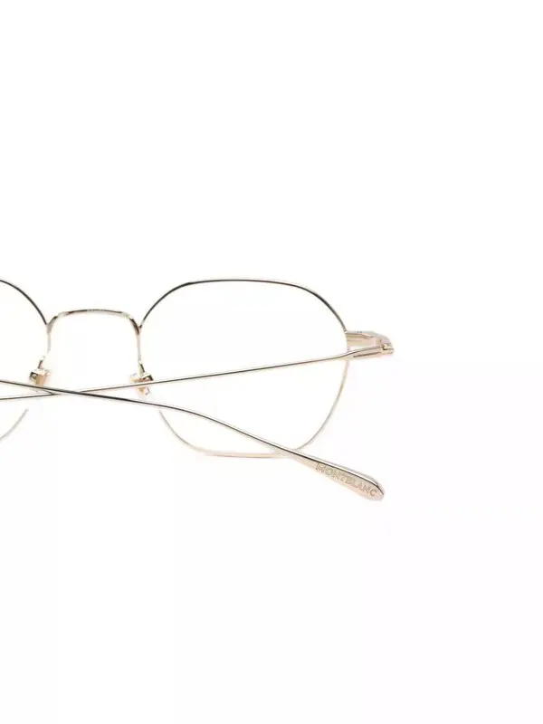 Montblanc Geometric-frame Eyeglasses - Gold