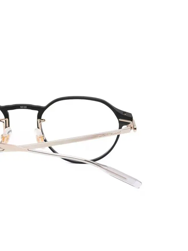 Montblanc Round-frame Glasses - Black