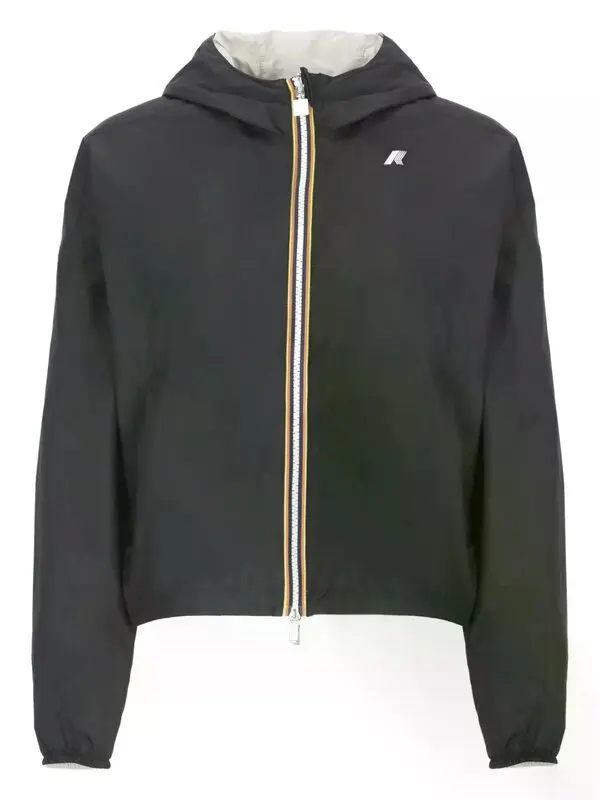 K-WAY Laurette Plus.2 Hooded Reversible Jacket - Black