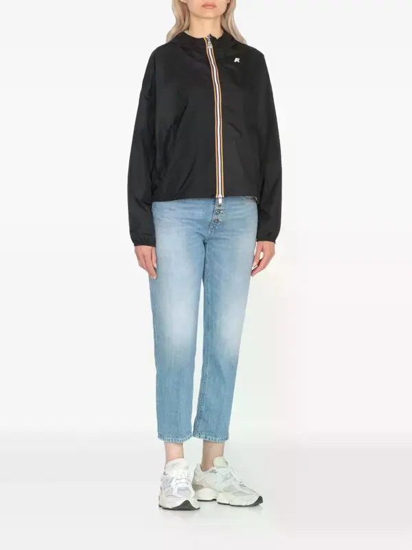 K-WAY Laurette Plus.2 Hooded Reversible Jacket - Black