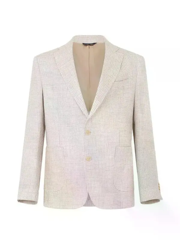 Brooks Brothers Pied De Poule Single-breasted Blazer