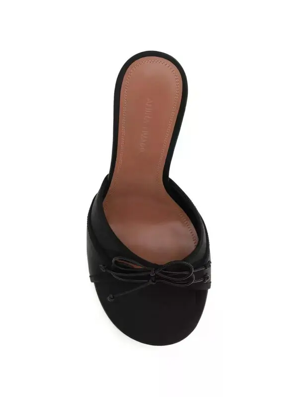 Amina Muaddi Eleonora Heeled Sandals - Black