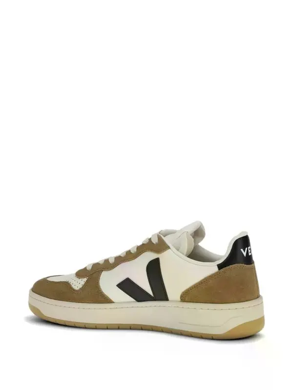 VEJA V-10 Logo-patch Sneakers - Neutrals