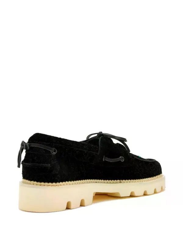 COLLEGIUM Beaded Lace-up Sneakers - Black