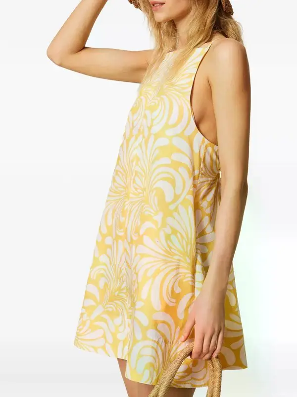 TWINSET Botanical Print Mini Dress