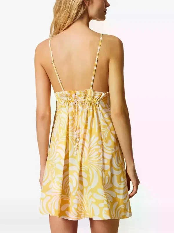 TWINSET Botanical Print Mini Dress