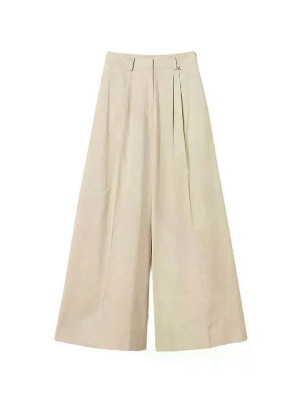 TWINSET Pleated Palazzo Trousers