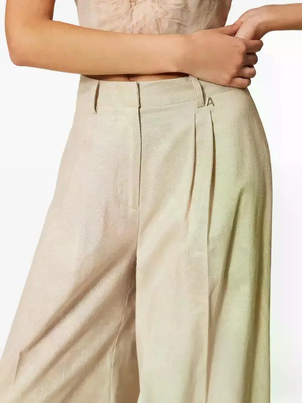 TWINSET Pleated Palazzo Trousers