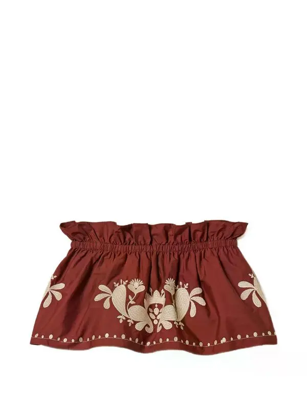 TWINSET Off-shoulder Embroidered Blouse