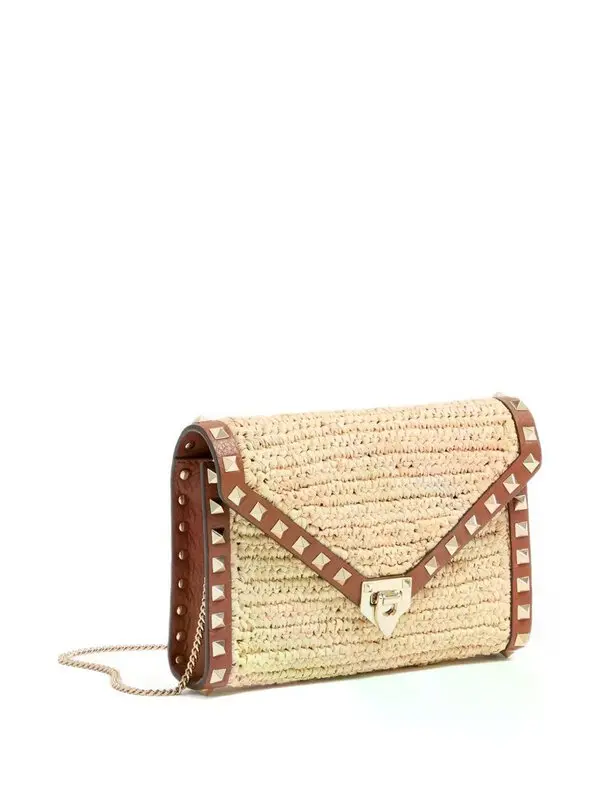 Valentino Garavani Mini Rockstud Raffia Bag