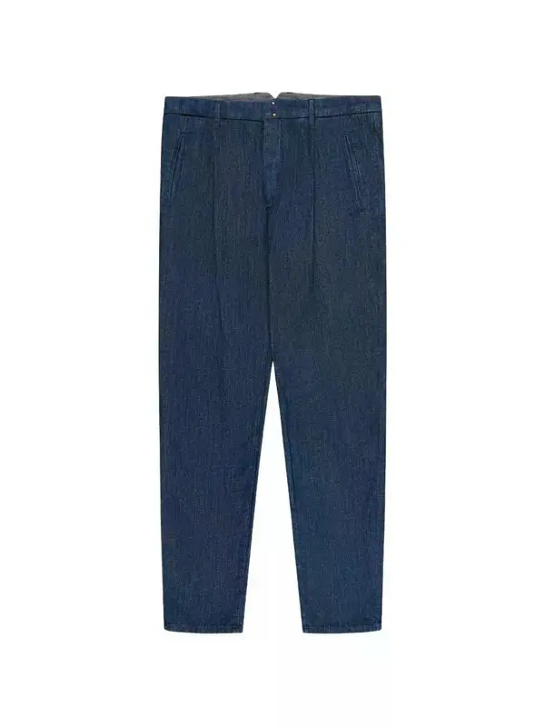 Incotex Pleated Five-pocket Jeans - Blue