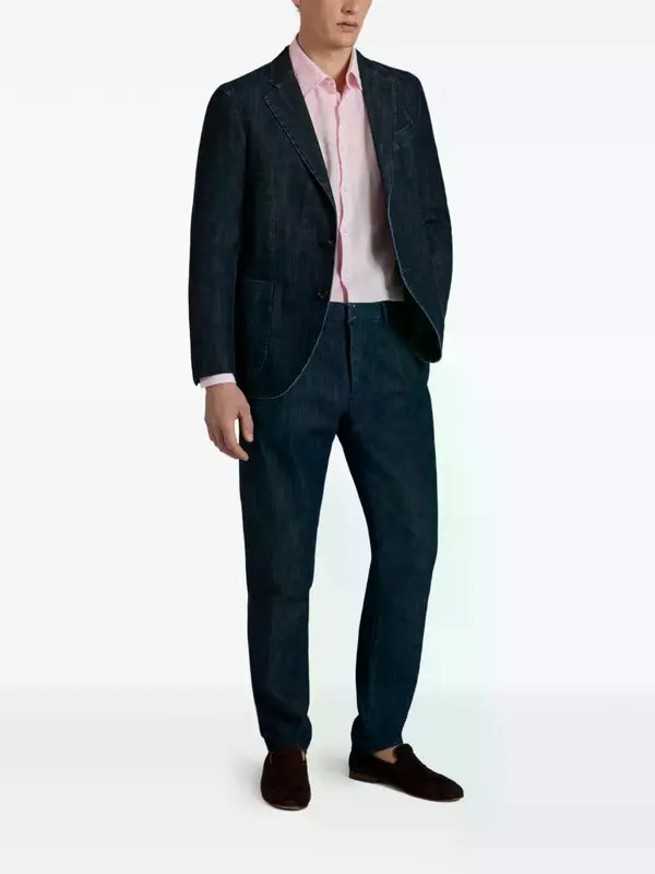 Incotex Pleated Five-pocket Jeans - Blue