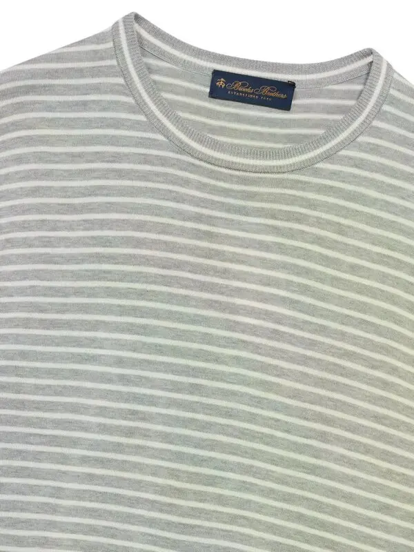Brooks Brothers Striped Crew-neck Sweater