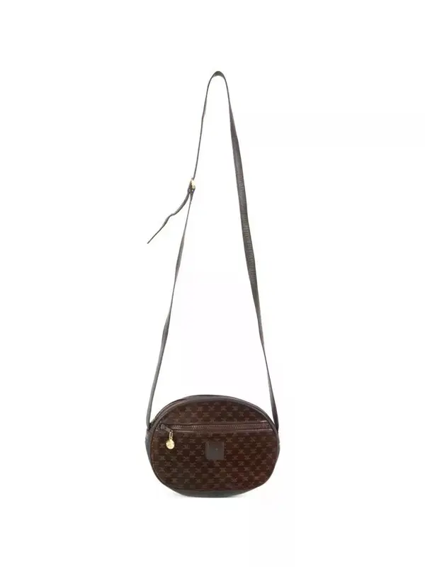 Celine Triomphe Suede Shoulder Bag