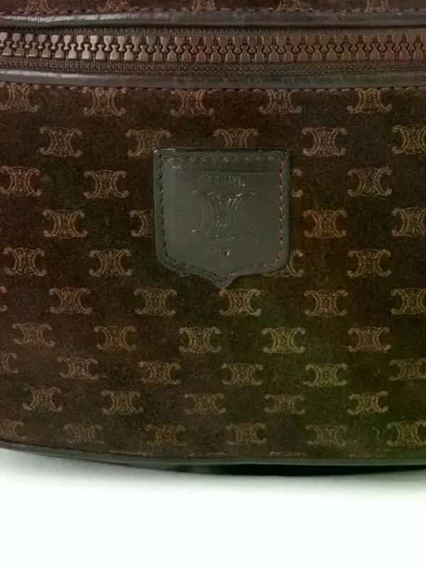 Celine Triomphe Suede Shoulder Bag