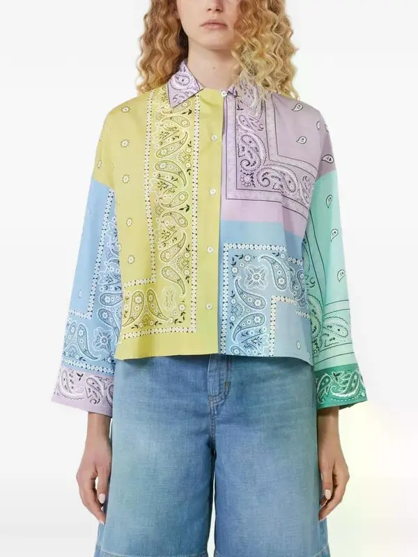 Max Mara Patchwork Bandana-print Shirt