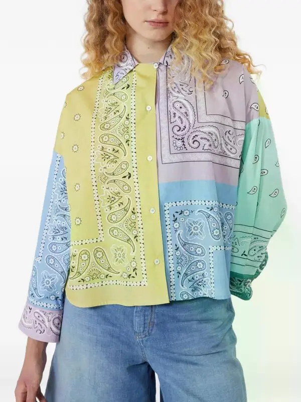 Max Mara Patchwork Bandana-print Shirt