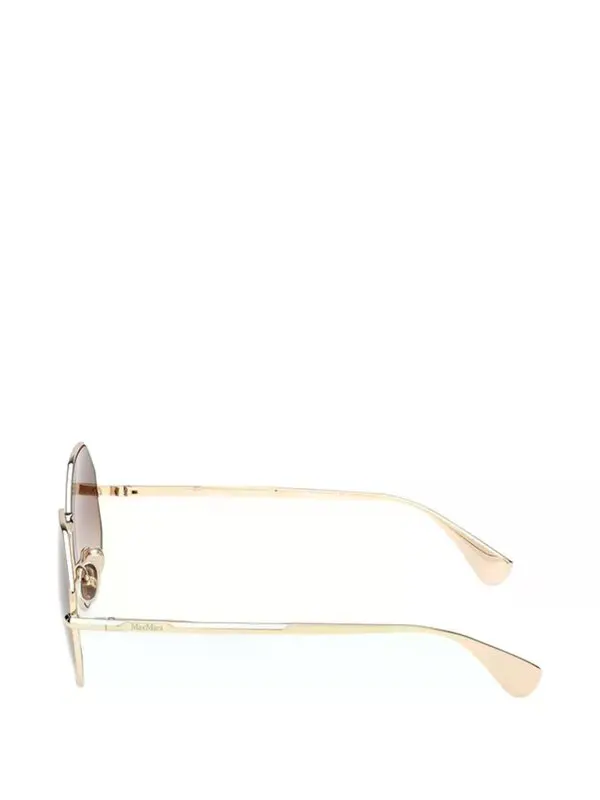 Max Mara Geometric Sunglasses - Gold