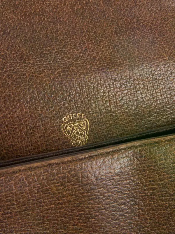 Gucci 1960s Leather Shoulder Bag - Brown