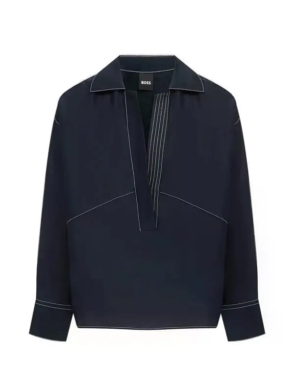 BOSS Contrast-stitching Blouse
