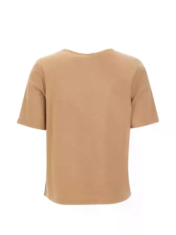 Herno Button Side Slit T-shirt - Neutrals