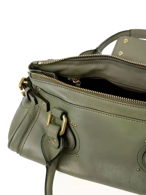 Chloé Paddington Leather Tote Bag - Green