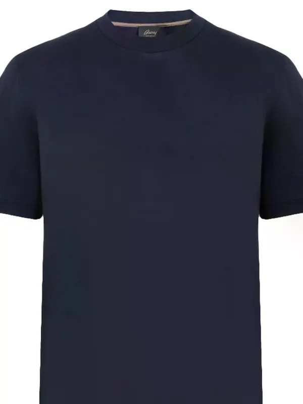 Brioni Gassed Cotton T-shirt - Blue