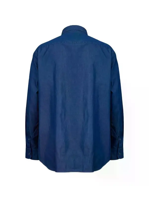 Brioni Regular Fit Cotton Shirt - Blue