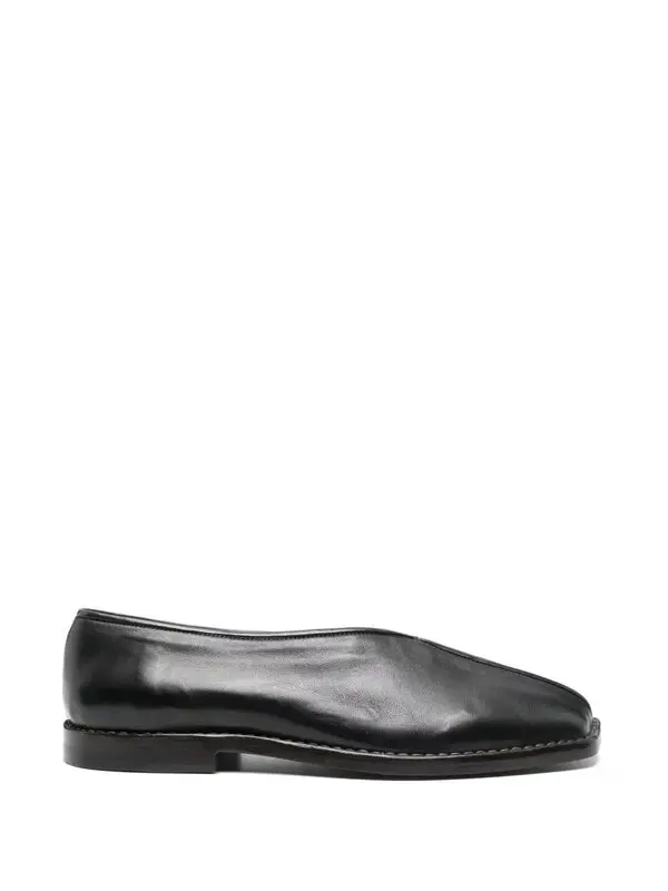 LEMAIRE Leather Flat Piped Slippers