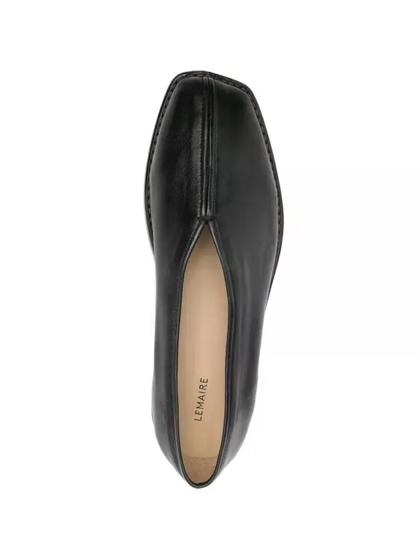 LEMAIRE Leather Flat Piped Slippers