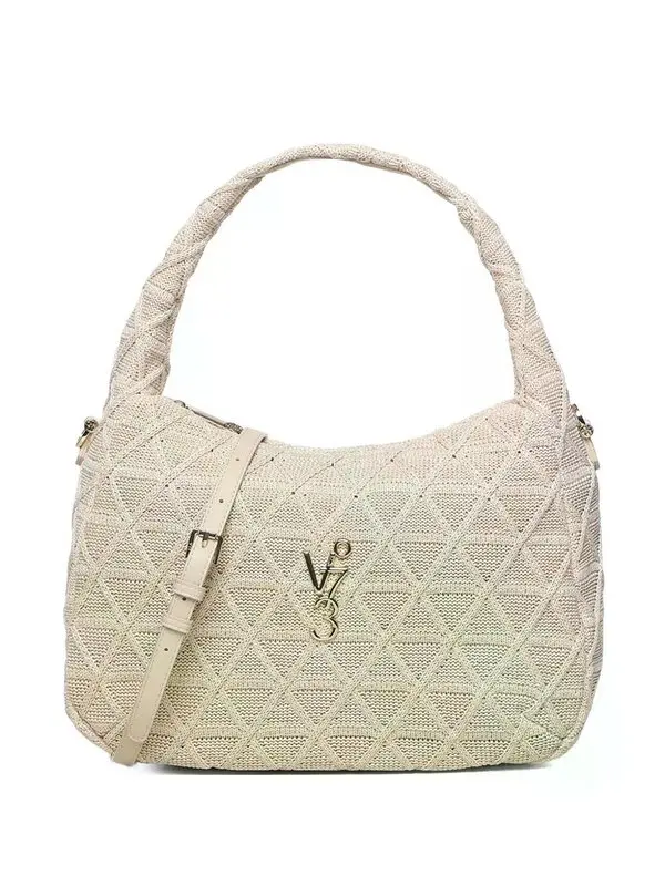 V°73 Braided Handle Logo Shoulder Bag - Neutrals