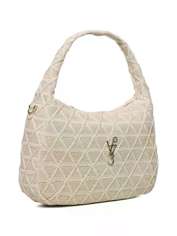 V°73 Braided Handle Logo Shoulder Bag - Neutrals