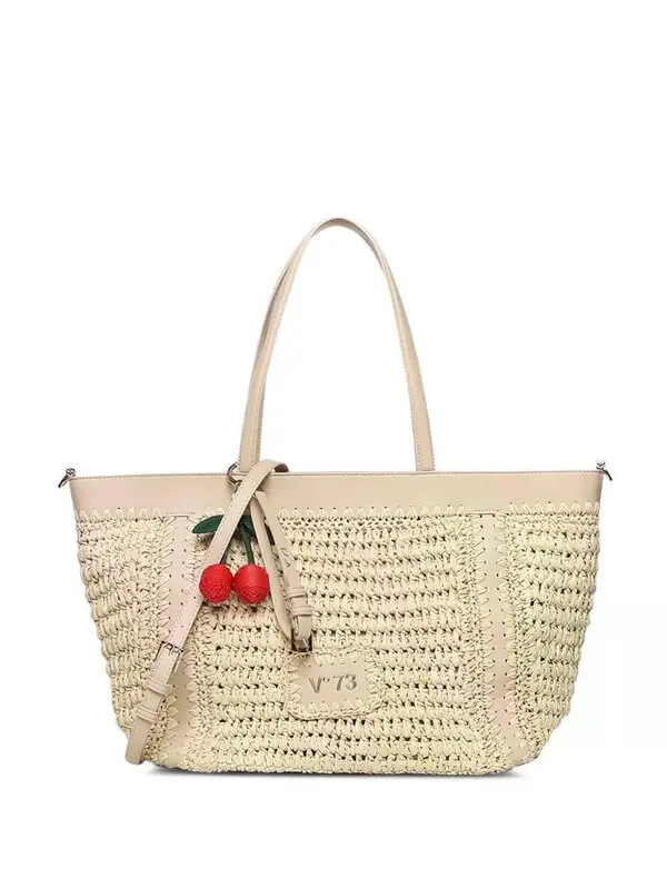 V°73 Cherry Embellishment Shoulder Bag