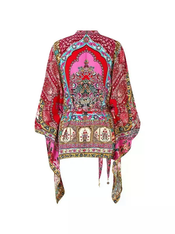 Camilla Buttoned Scarf Blouse