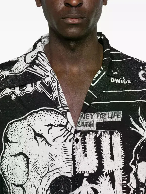 LỰU ĐẠN Skull-print Shirt