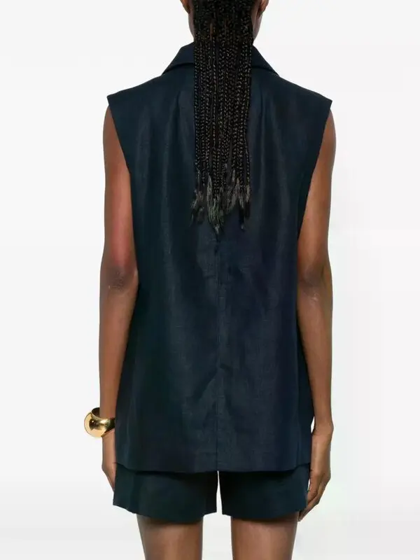 Max Mara Double-breasted Sleeveless Jacket