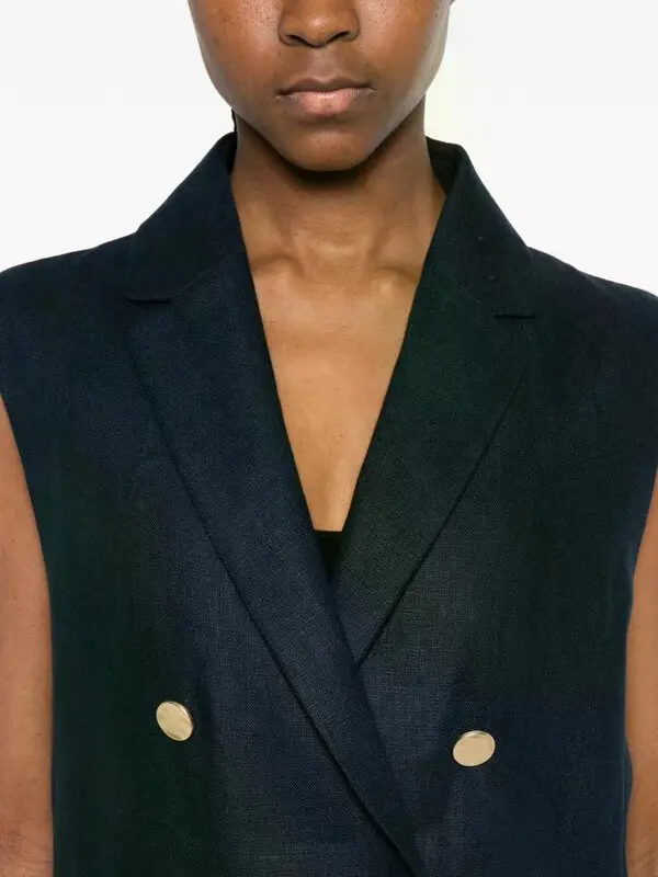 Max Mara Double-breasted Sleeveless Jacket