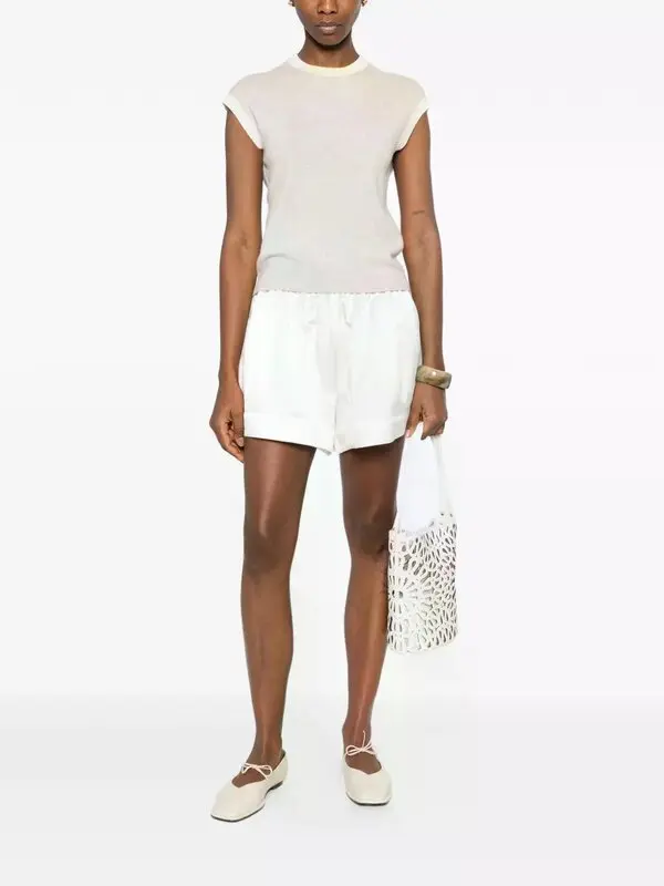Eric Bompard Sleeveless Vest With Contrasting Trims - Neutrals