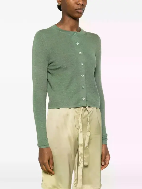 Eric Bompard Buttoned Cropped Cardigan