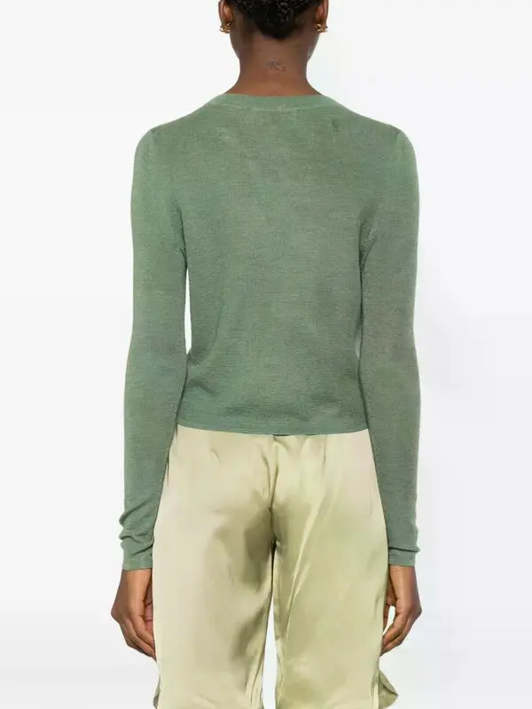 Eric Bompard Buttoned Cropped Cardigan