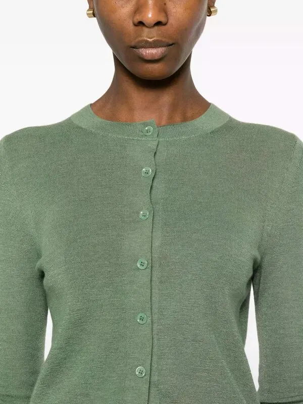 Eric Bompard Buttoned Cropped Cardigan