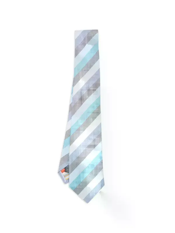 Paul Smith Striped Neck Tie - Blue