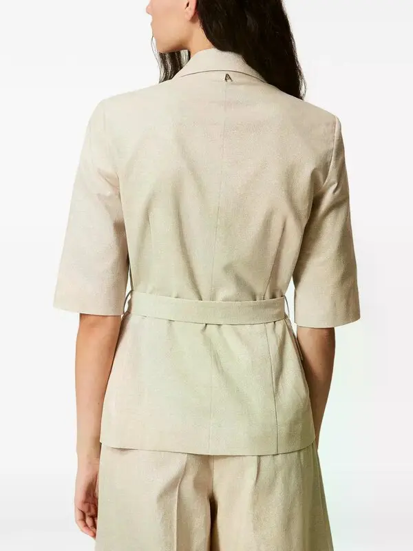 TWINSET Belted Blazer - Neutrals