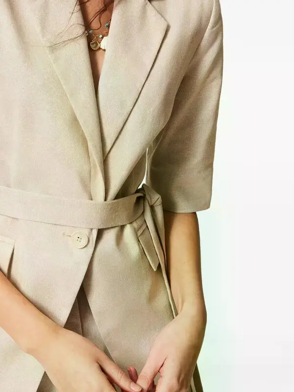 TWINSET Belted Blazer - Neutrals