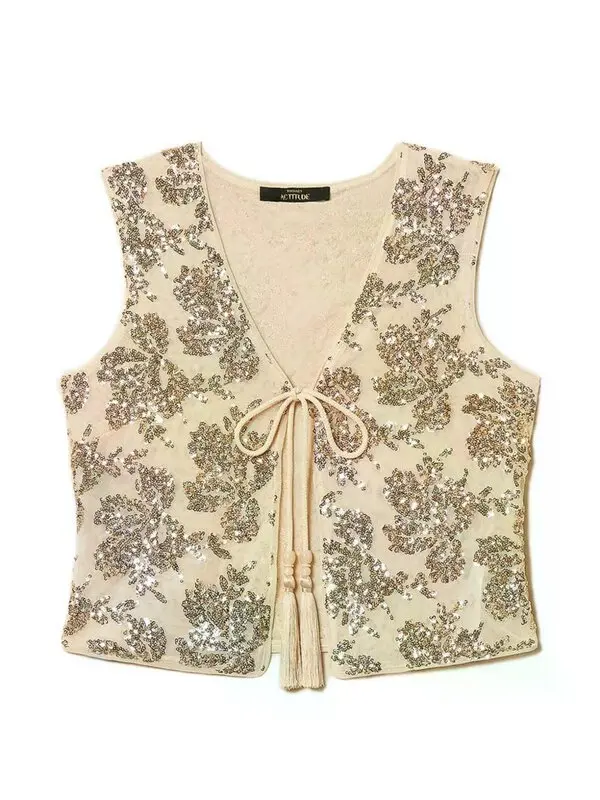 TWINSET Sequin-embellished Gilet