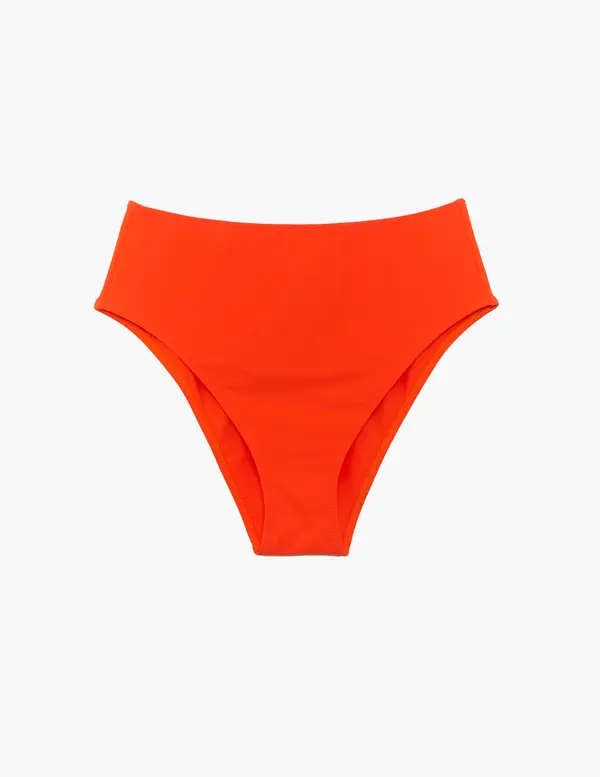 Araks Tonne High-waisted Bikini Bottom - Papaya Orange